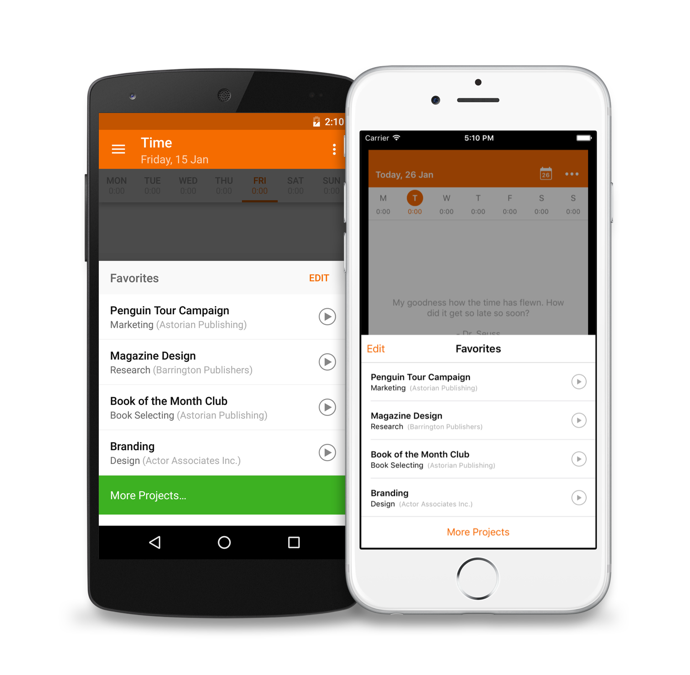 Introducing Favorites for the iPhone & Adroid App - Harvest