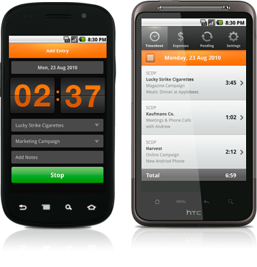 Introducing Android Time Tracker for Harvest - Harvest
