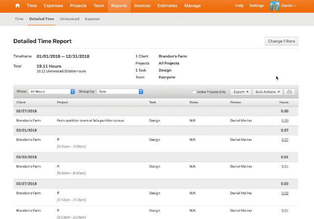 New! A Fast Way to Edit Lots of Time at Once - Harvest