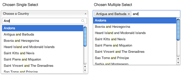 Chosen, a Select Box Enhancement Plug-in for jQuery and Prototype - Harvest