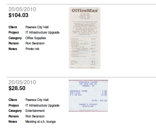Export Uploaded Receipts to PDF - Harvest