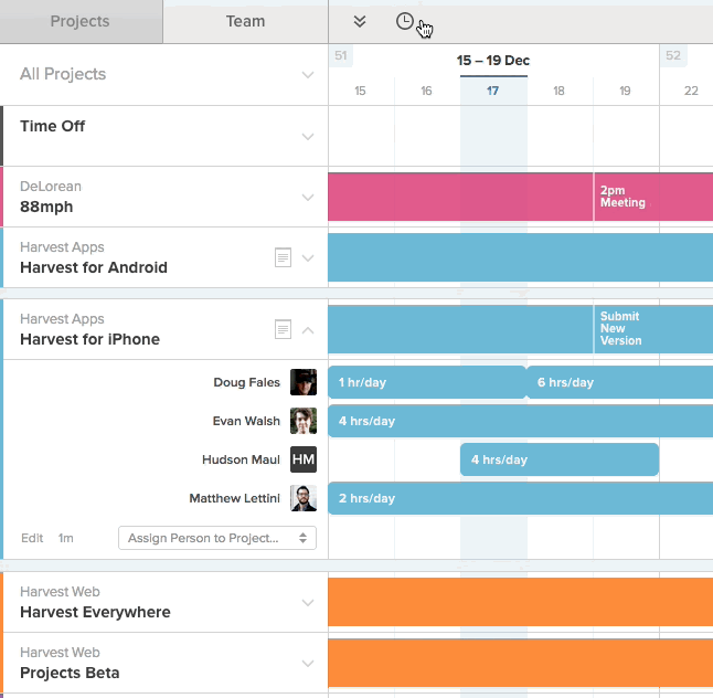 Smarter Project Scheduling with Harvest and Forecast - Harvest