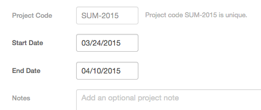 Introducing Project Start and End Dates - Harvest