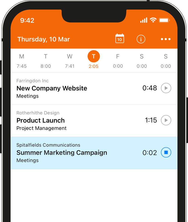 Time Tracking App for iPhone | Harvest