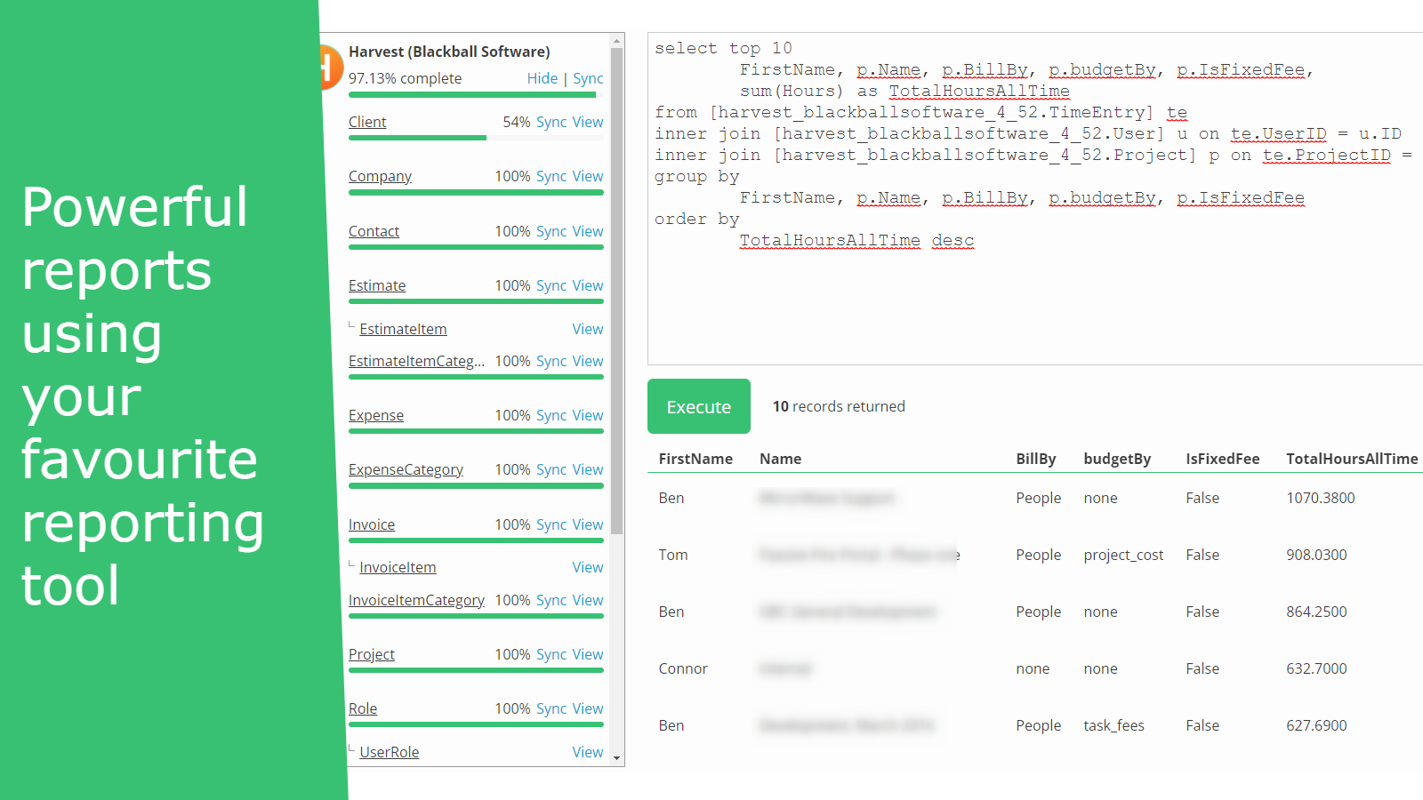 SyncHub Time Tracking Integration | Harvest