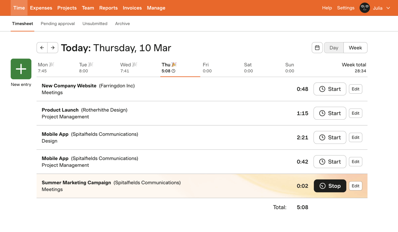 Time Tracking Software With Invoicing | Harvest