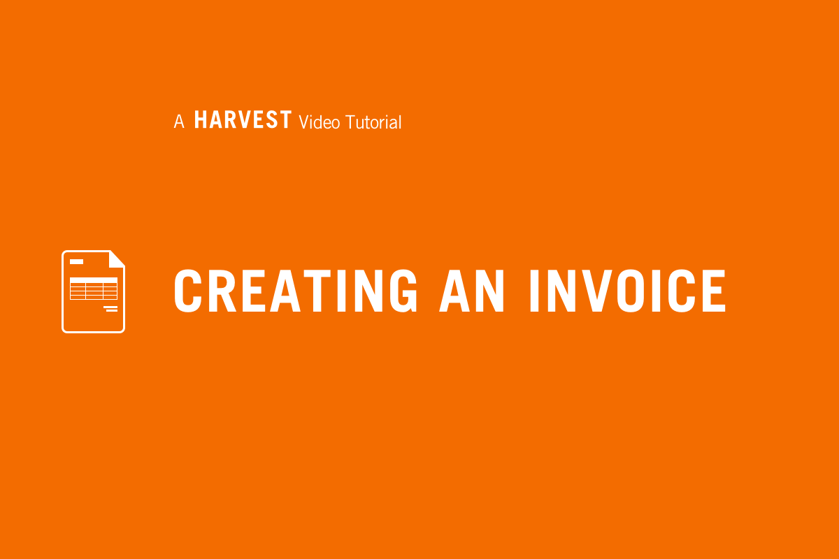 Creating A Harvest Help Video - Harvest